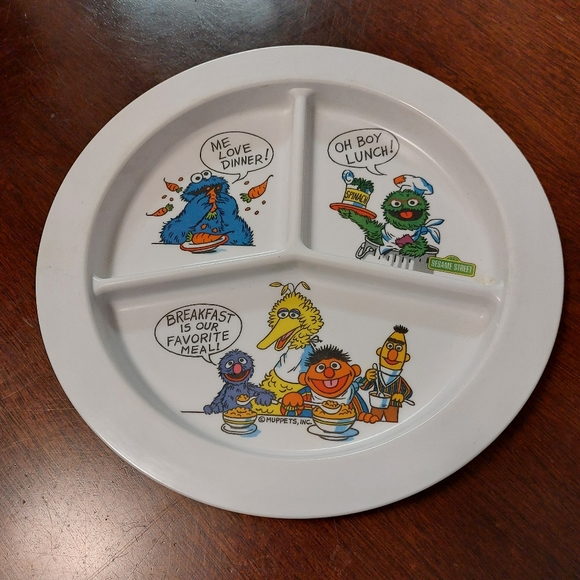 Sesame Street | Dining | Sesame Street Vintage 8s Kids Plate | Poshmark